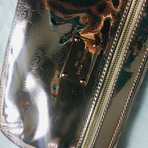 Michael Kors | Bags | Michael Kors Rose Pink Metallic Purse Bag Small ...